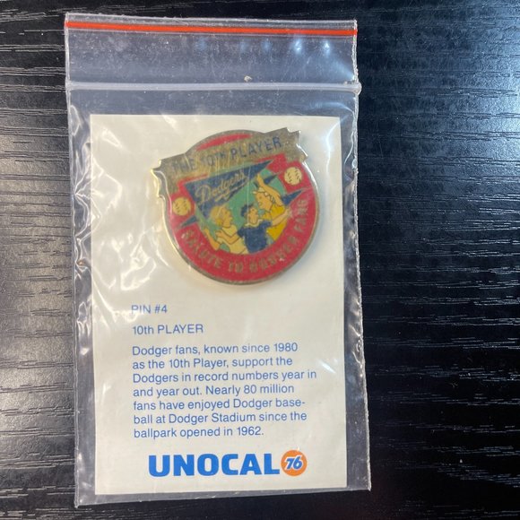 Other | Dodgers Unocal 76 1th Player Logo Pin Great For Any Vintage ...